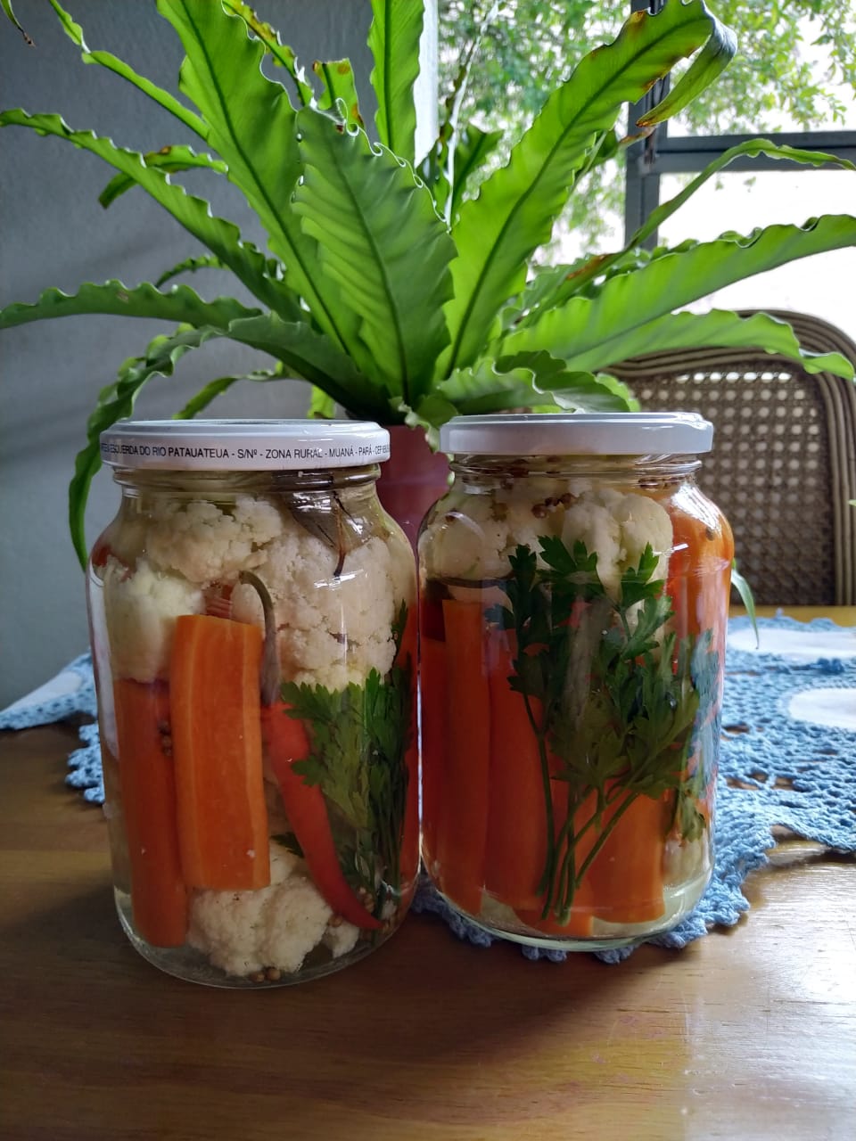 Conserva de Couve-Flor, cenoura e brócolis – 500g – GCRs Araçá e Alecrim